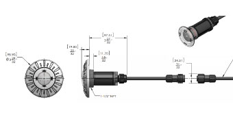 Brilliant Wonders® LED Light Dimension Drawing - CMP